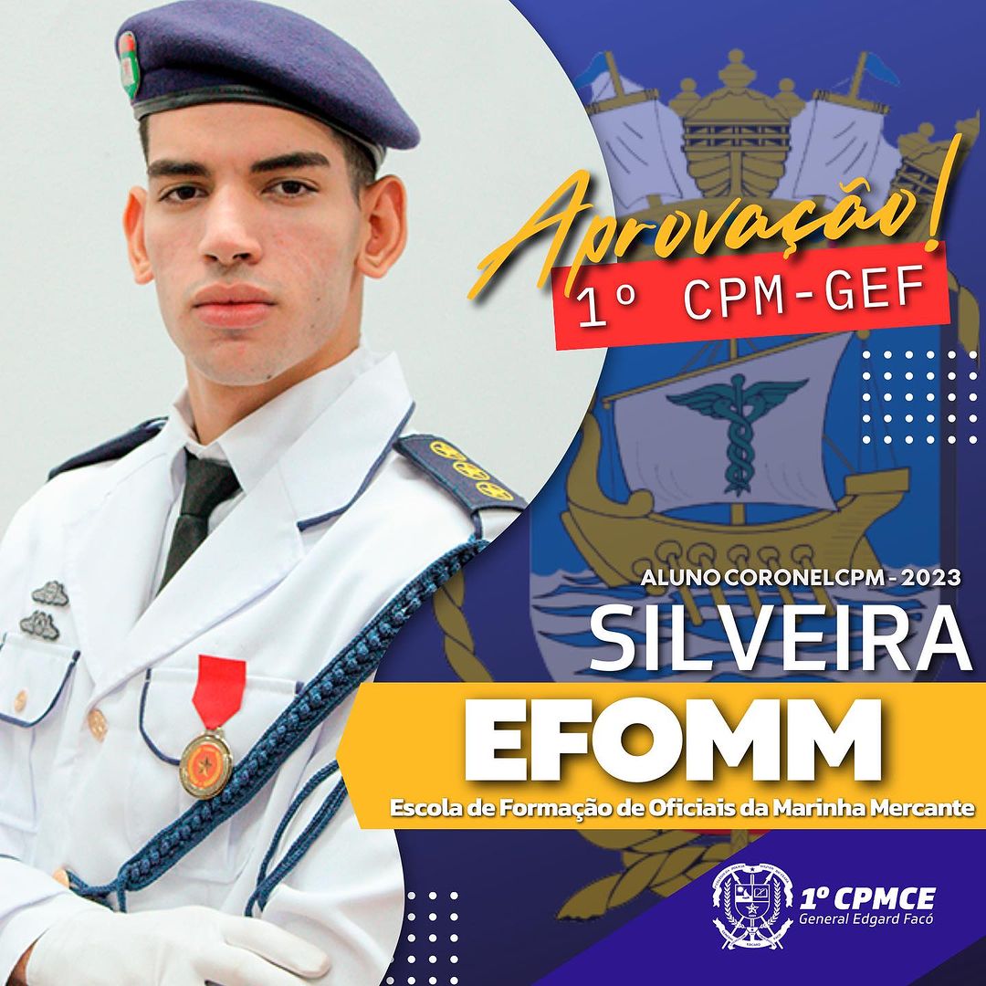 1º CPM: Aluno Silveira do 3º ano é aprovado para a EFOMM ...